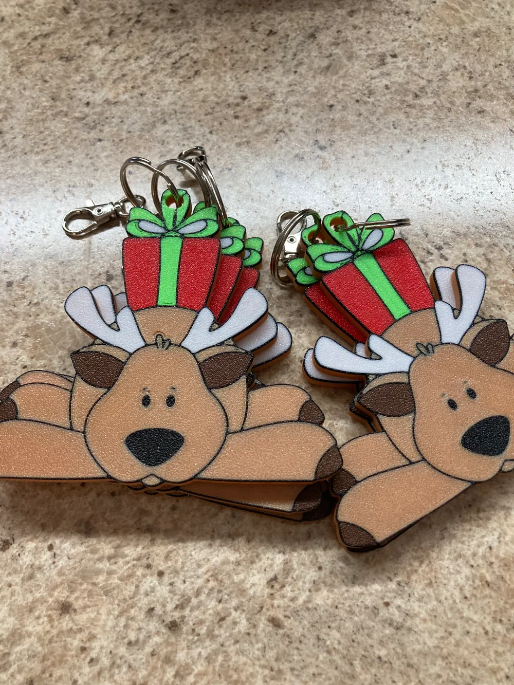 Holiday Reindeer keychain by etribke - MakerWorld