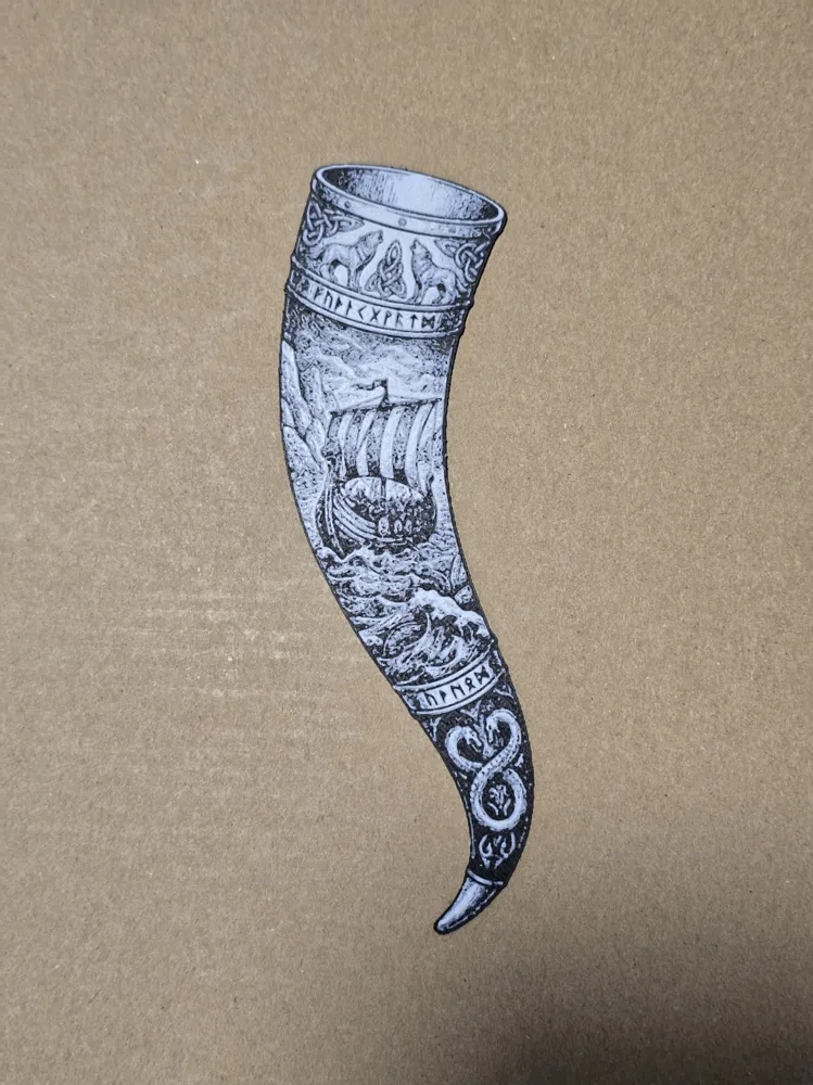 Horn Viking Sea Bookmark - Free 3D Print Model - MakerWorld