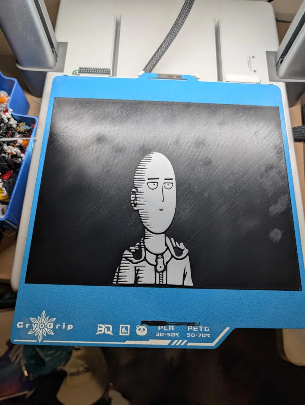 One punch man Saitama hueforge - Free 3D Print Model - MakerWorld