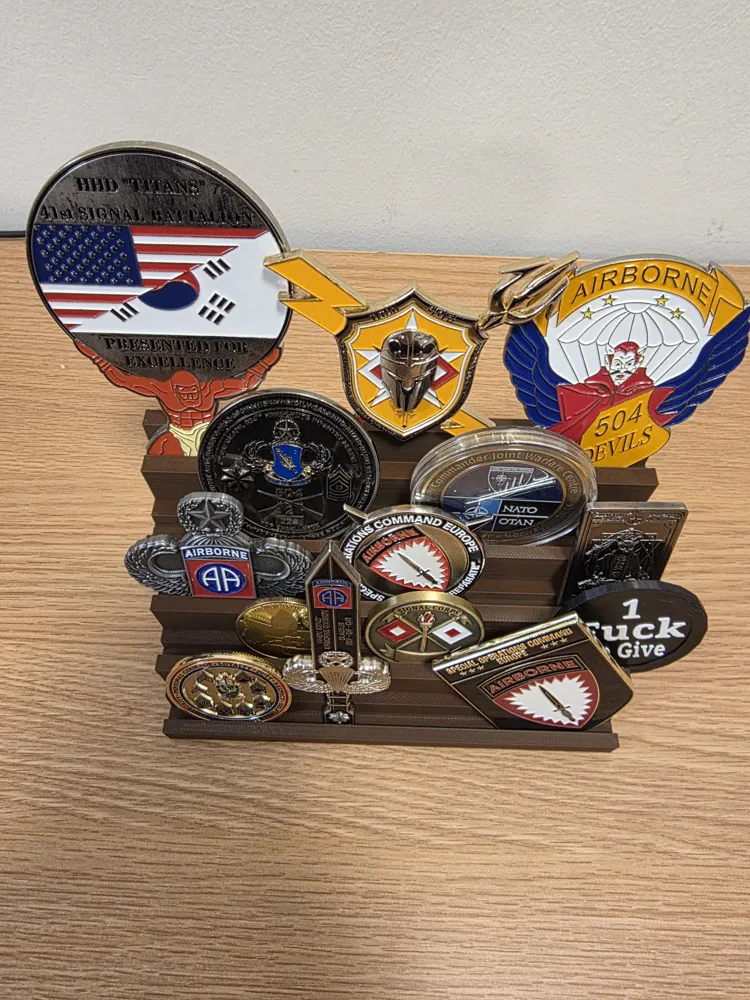 Challenge Coin Holder 2.0 - Free 3D Print Model - MakerWorld