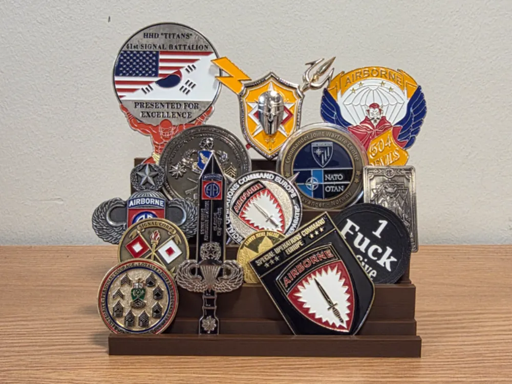 Challenge Coin Holder 2.0 - Free 3D Print Model - MakerWorld