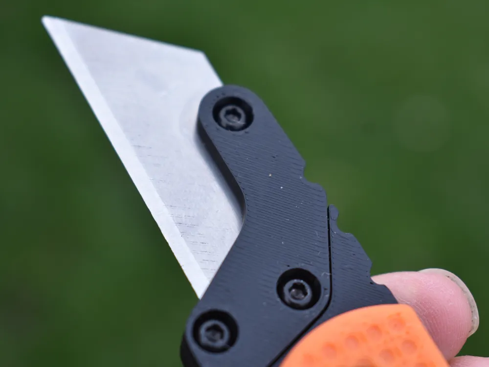Utility knife friction folder, quick print, EDC. - Free 3D Print Model ...