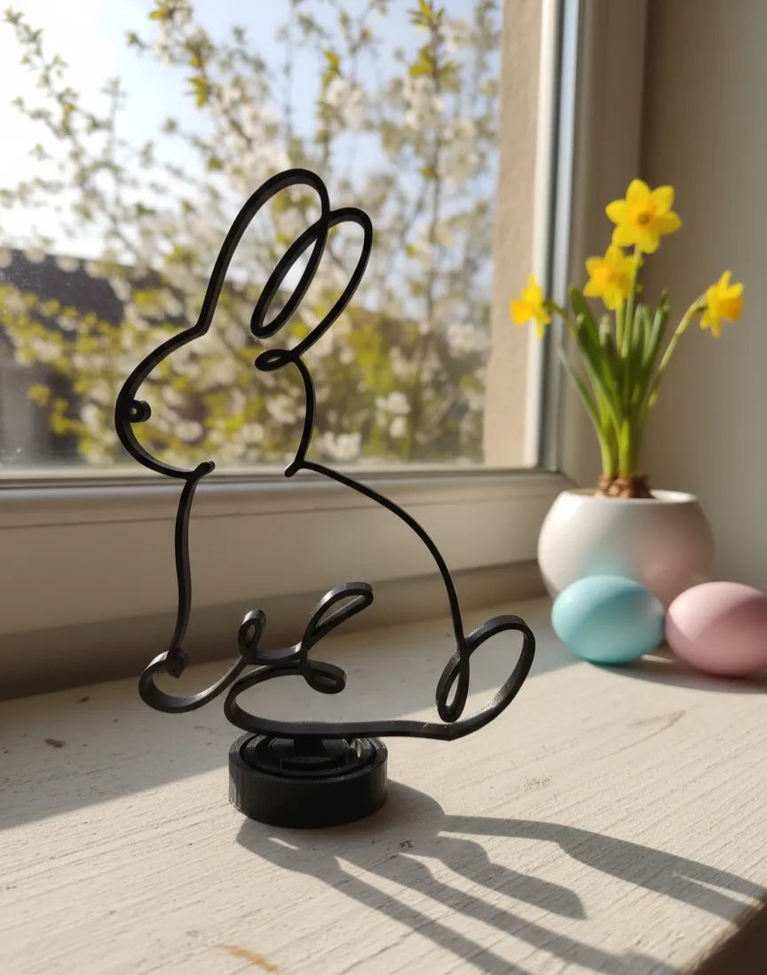 Easter bunny decoration - Free 3D Print Model - MakerWorld