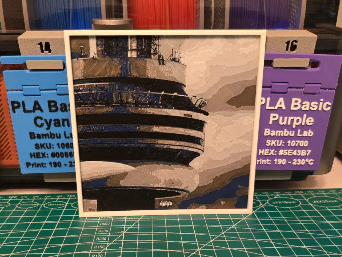 Drake "Views" Album - Hueforge Art - Free 3D Print Model - MakerWorld