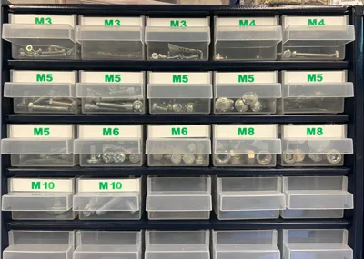 labels for drawer (storage) organizer: screws nuts by Yair Acherman ...
