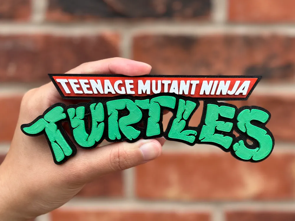 Teenage Mutant Ninja Turtles TMNT Logo by FatDog MakerWorld: Download ...