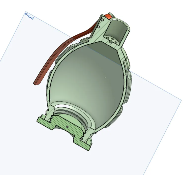 hand grenadeas a salt shaker - Free 3D Print Model - MakerWorld