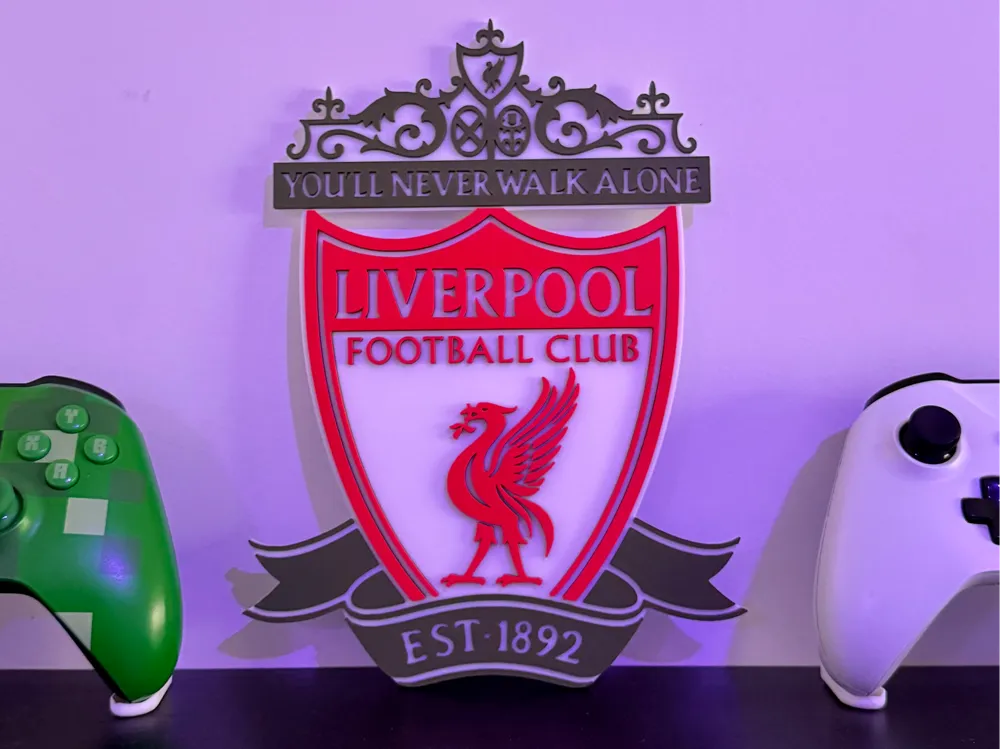 Liverpool Wall Emblem (No AMS Needed) - Free 3D Print Model - MakerWorld