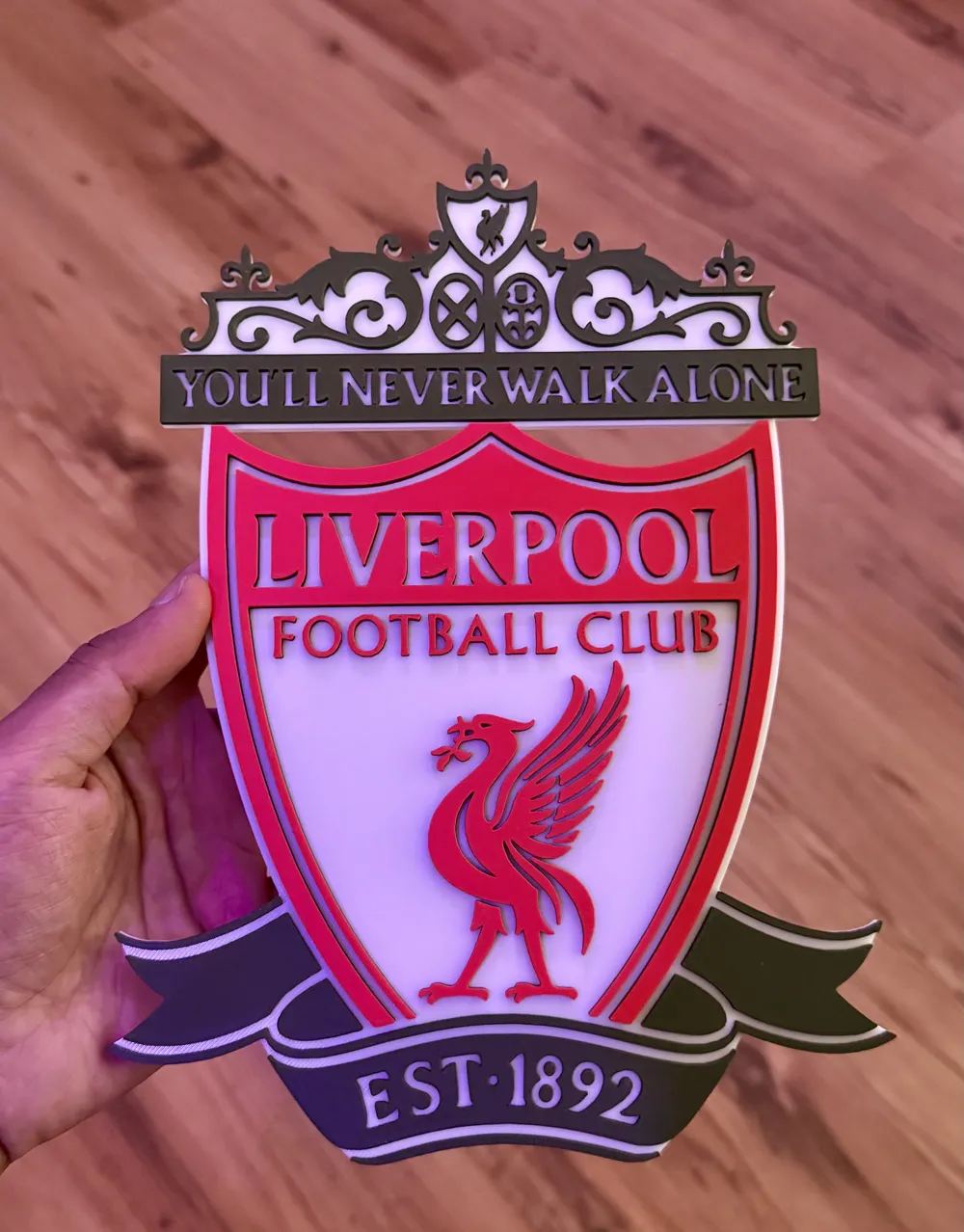 Liverpool Wall Emblem (No AMS Needed) - Free 3D Print Model - MakerWorld