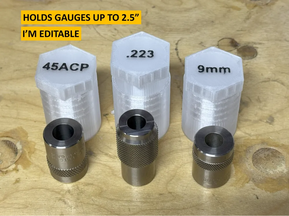 Case Gauge / Check Gage Container Holder by Match_King - MakerWorld