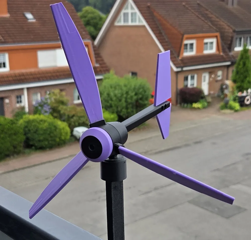 Windmill MK2 / self-aligning + kugelgelagert - Free 3D Print Model ...