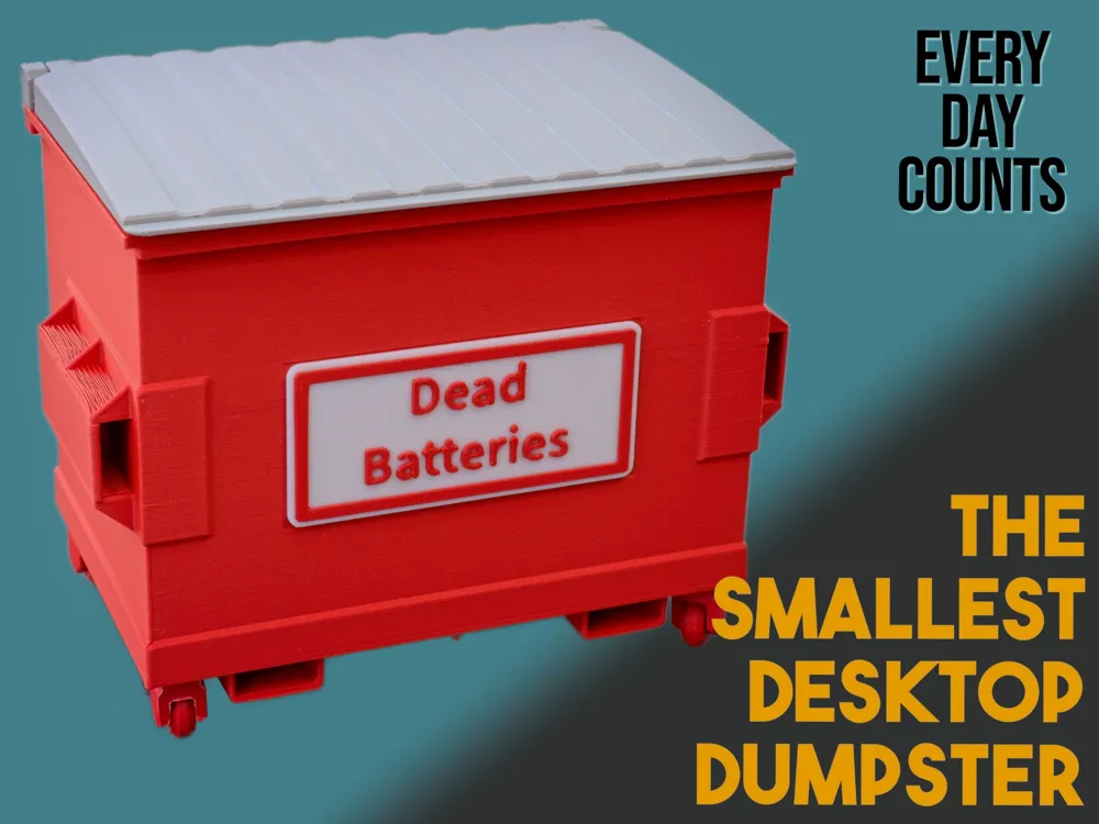 The Smallest Desktop Dumpster by Every Day Counts - MakerWorld