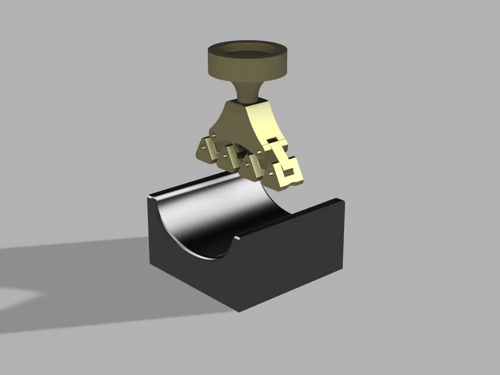 Fractal Guitar Fret Press by Imperius MakerWorld: Download Free 3D Models