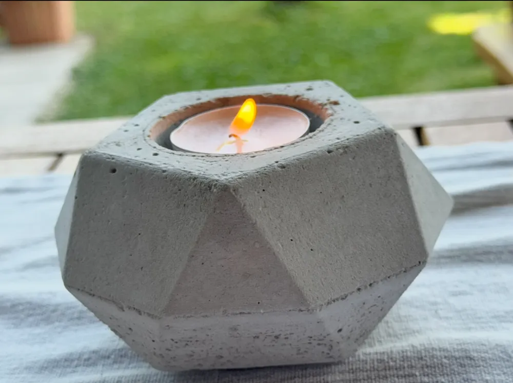 Mold for Concrete Tea Light Candle by Manuel MakerWorld: Download Free 3D Models