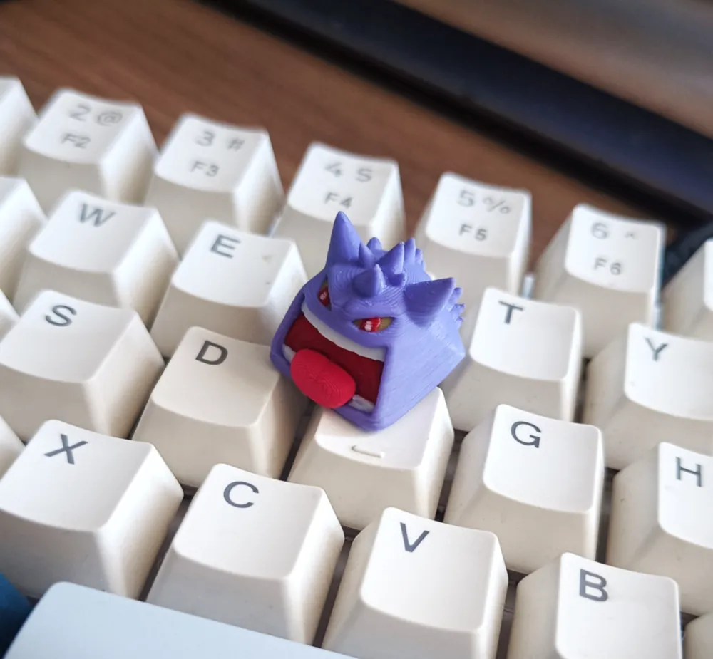 Gengar Gigantamax keycap - mechanical keyboard by Hiko 3D MakerWorld ...