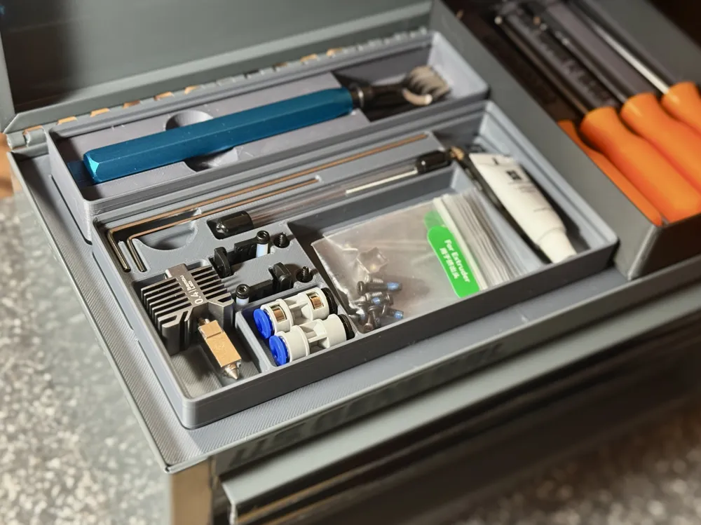 Gridfinity Tool Organizer for P1/P2/X1 Accessories - Free 3D Print ...