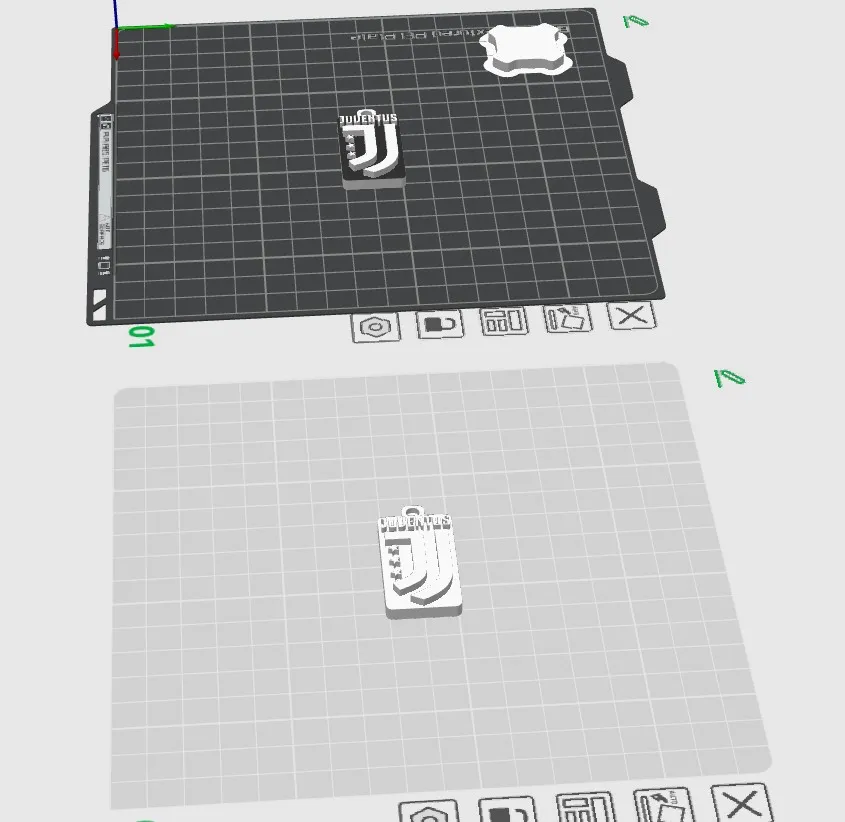 Portachiavi Juventus - Free 3D Print Model - MakerWorld