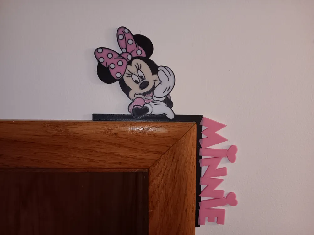 Minnie Mouse Door Corner 2 by AmishAtlas Designs - MakerWorld