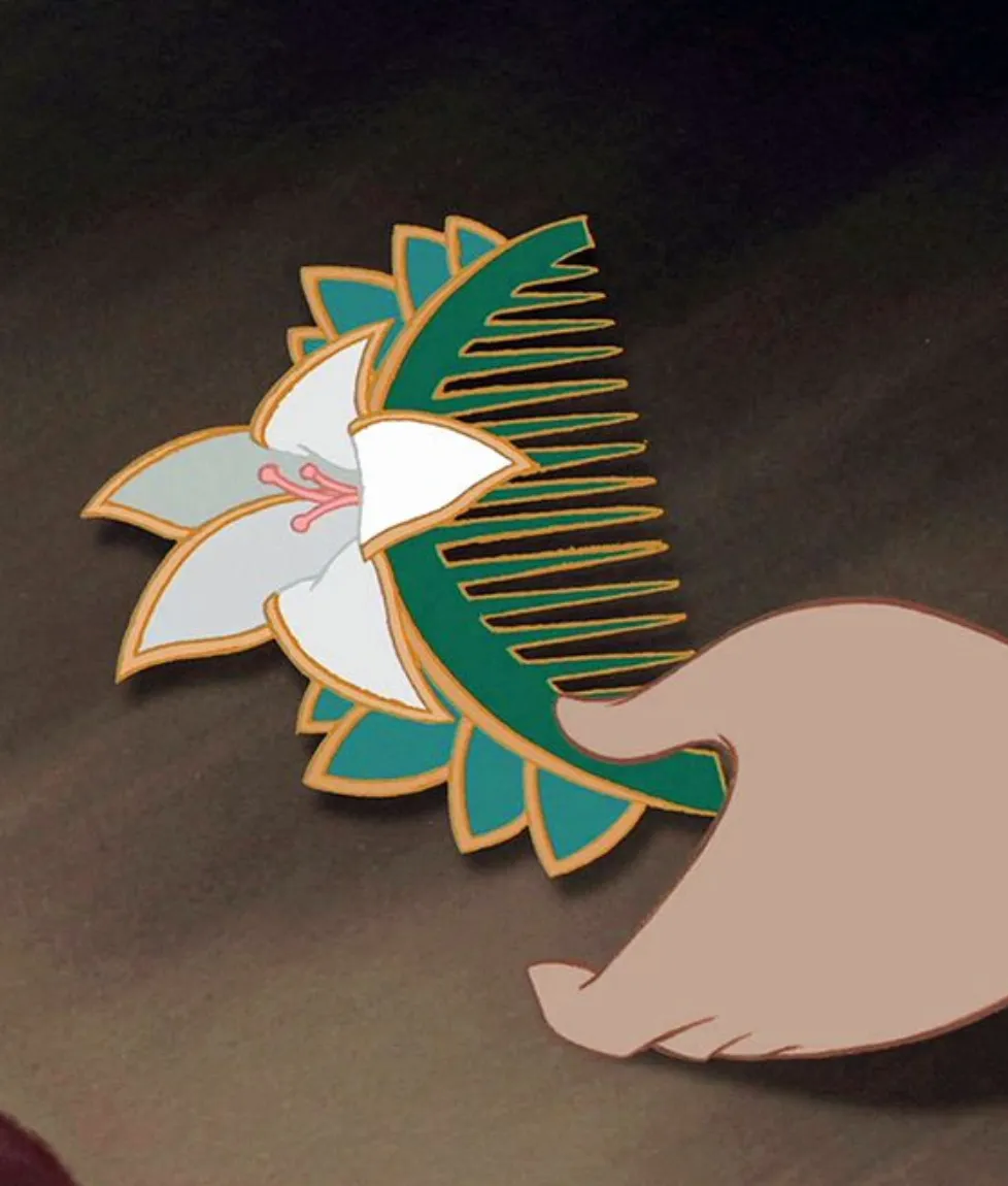 Hair Clip Comb Hair Comb Mulan Pinza Peine Peineta by darvil66 - MakerWorld