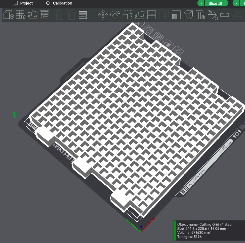 Stained Glass Cutting Grid by StoneyXC MakerWorld: Download Free 3D Models