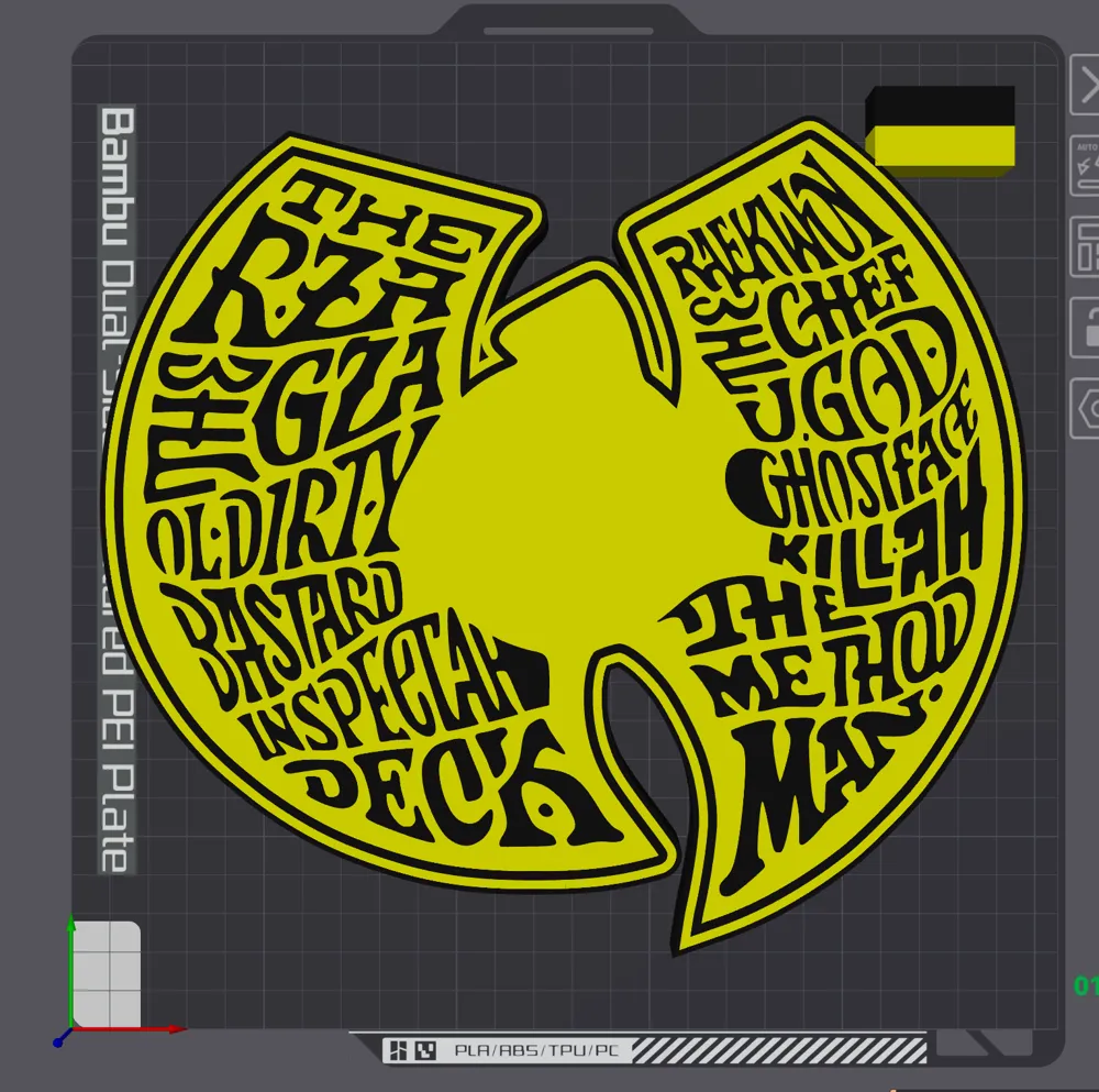 wu tang light box by cruse2382 - MakerWorld