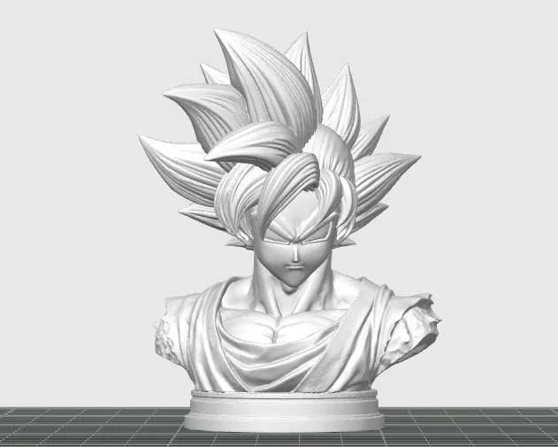 Goku Bust Figure Dragon Ball - Free 3D Print Model - MakerWorld