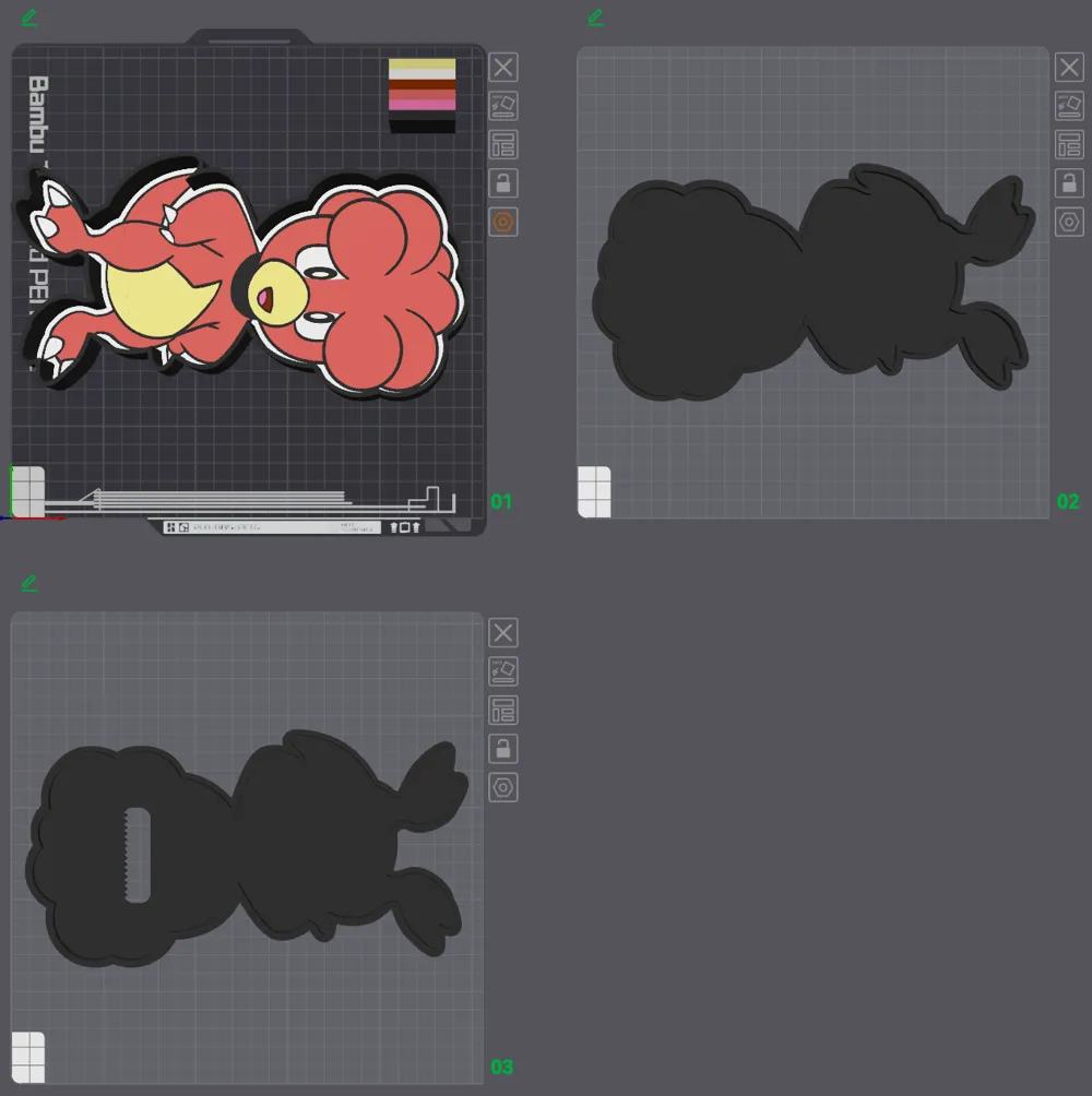 Pokemon - 0240 Magby LED Lamp by BeeTee 3D - MakerWorld