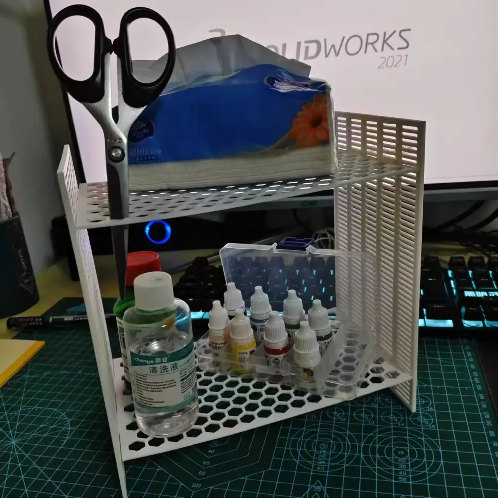 Desktop Assembled Shelf by LEON - MakerWorld