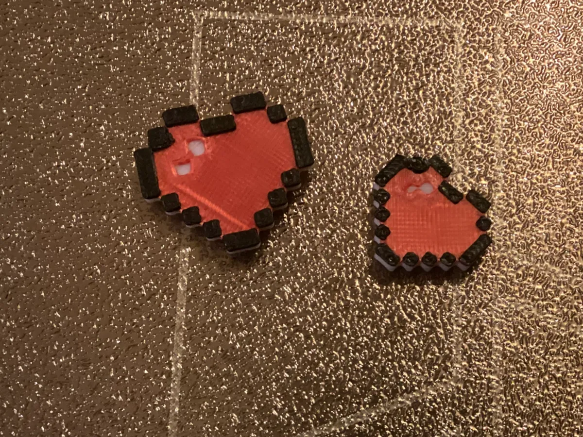 Minecraft Heart Magnet - Free 3D Print Model - MakerWorld
