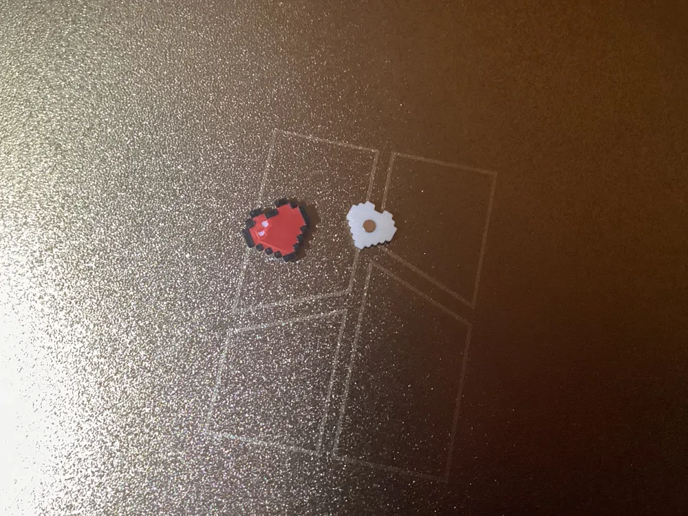 Minecraft Fan-Art Herzmagnet – Kostenloses 3D-Druckmodell – MakerWorld