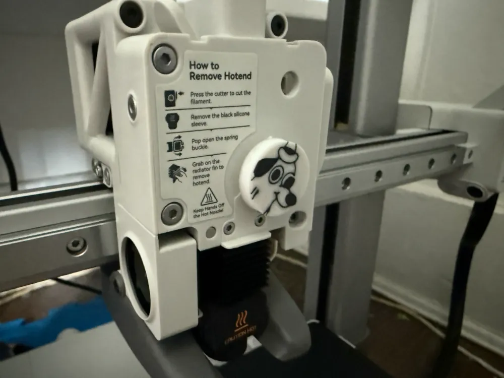 This Is Fine Meme Extruder Cover for the A1 by Qwerty - MakerWorld