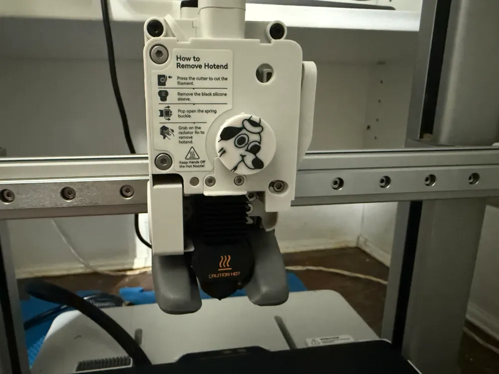 This Is Fine Meme Extruder Cover for the A1 by Qwerty - MakerWorld