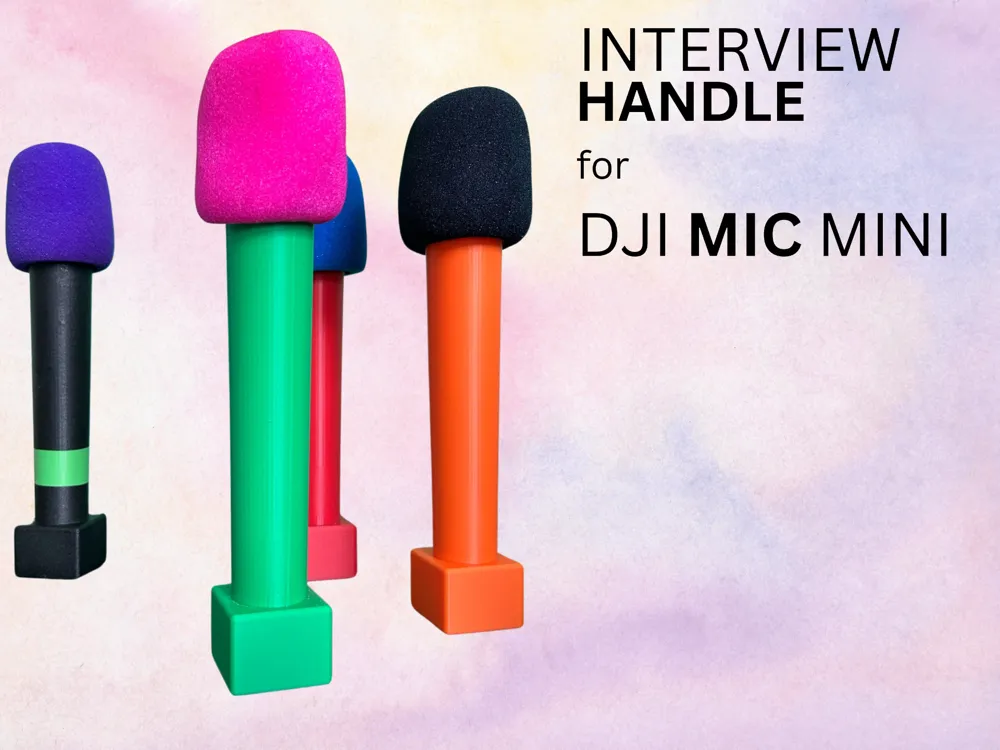 DJI MIC MINI Interview Handle by PanduXWorkshopMakerWorld: Download ...