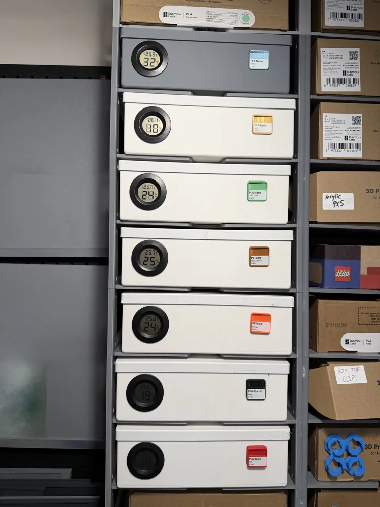 Caja secadora de filamento apilable – Almacenamiento del tamaño de un estante por Troepster ...