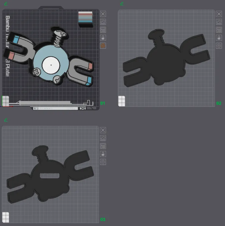 Pokemon - 0081 Magnemite LED Lamp by BeeTee 3D - MakerWorld