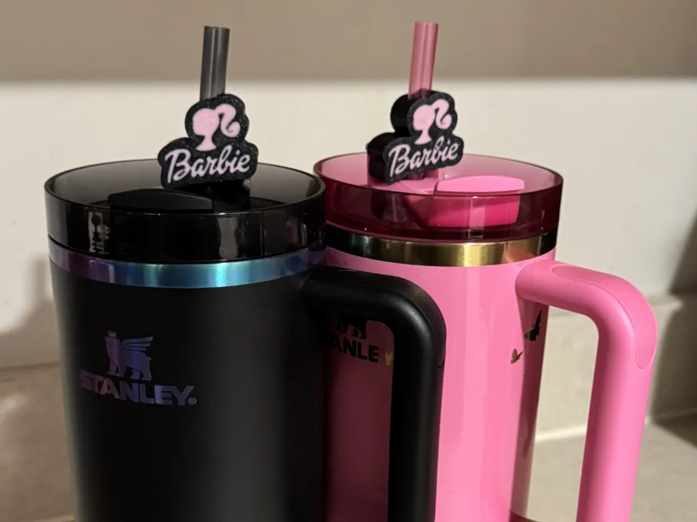 Barbie Stanley Cup Straw Topper - Free 3D Print Model - MakerWorld