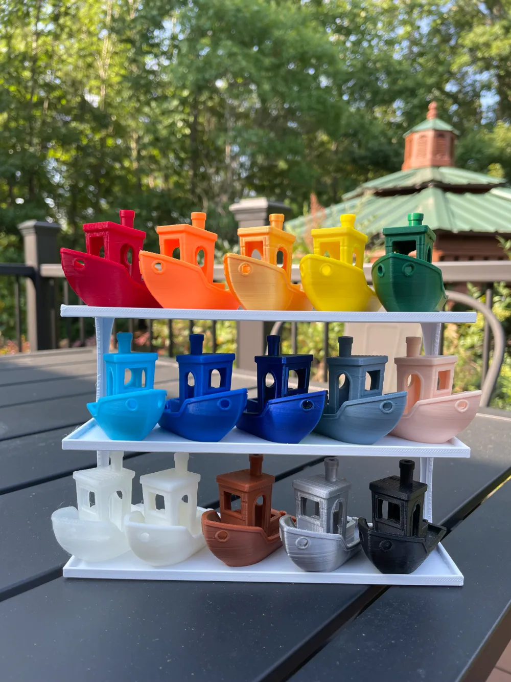 3&4 level display shelves for small prints - Free 3D Print Model ...