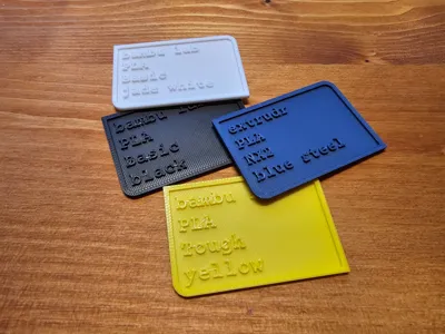 AMS Filament Sample Cards by maCyo42 - MakerWorld