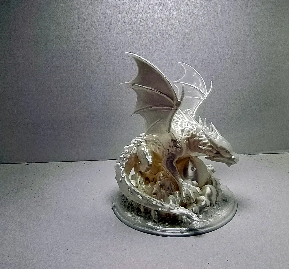Death Dragon Guarding Its Egg - Free 3D Print Model - MakerWorld