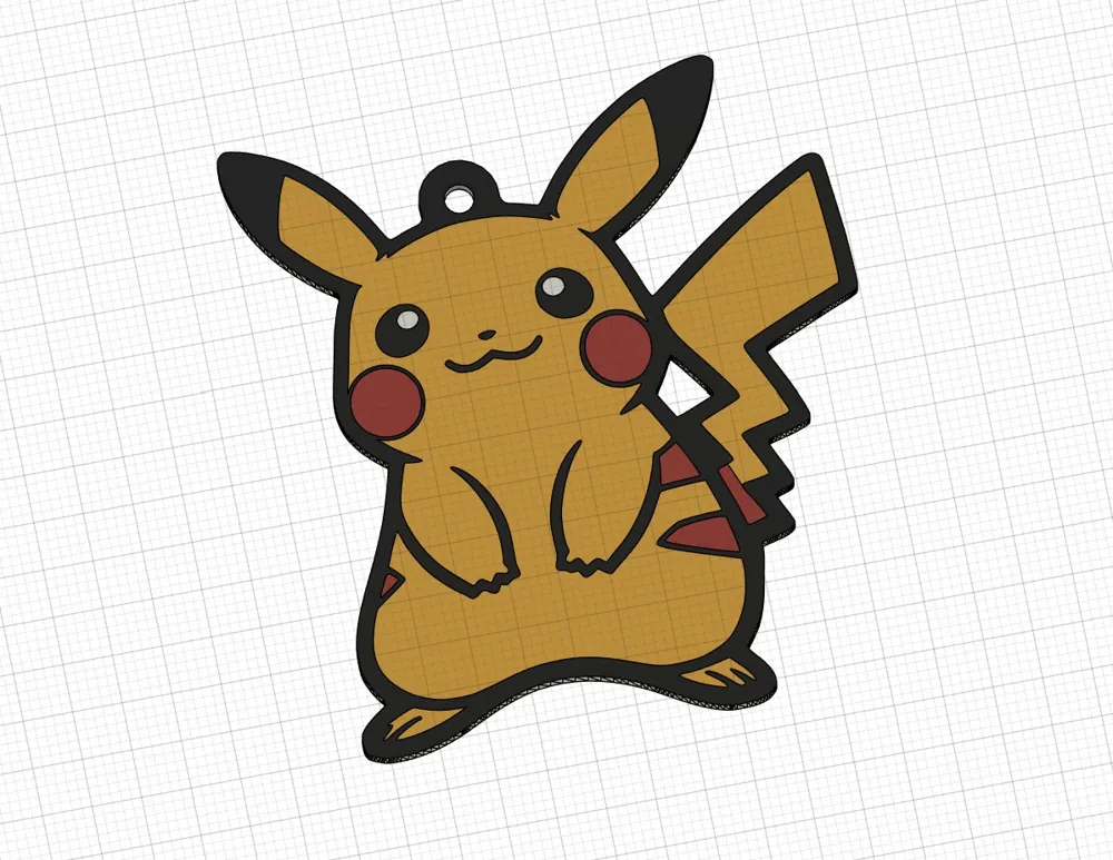 Pikachu key chain by Filip's Forge MakerWorld: Download Free 3D Models