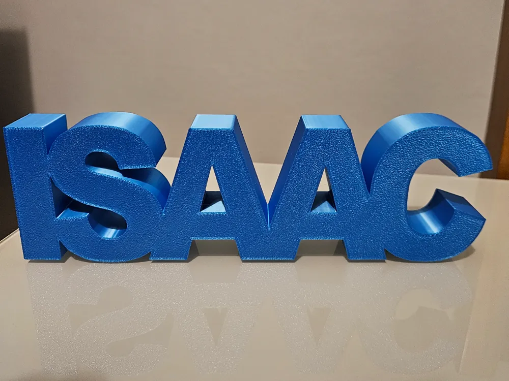 Isaac Name - Free 3D Print Model - MakerWorld