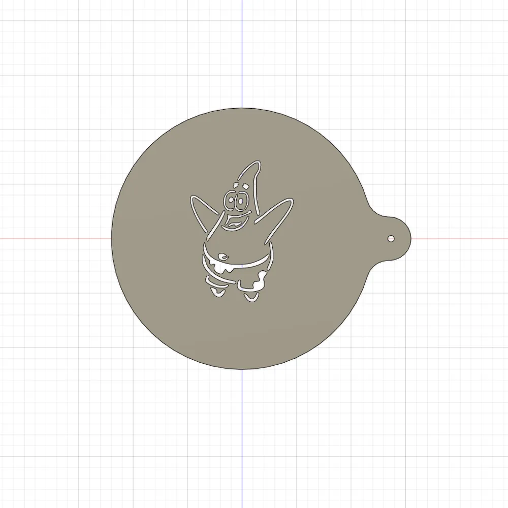Perfect Patrick Latte Art Stencil by Perfect Prints - MakerWorld