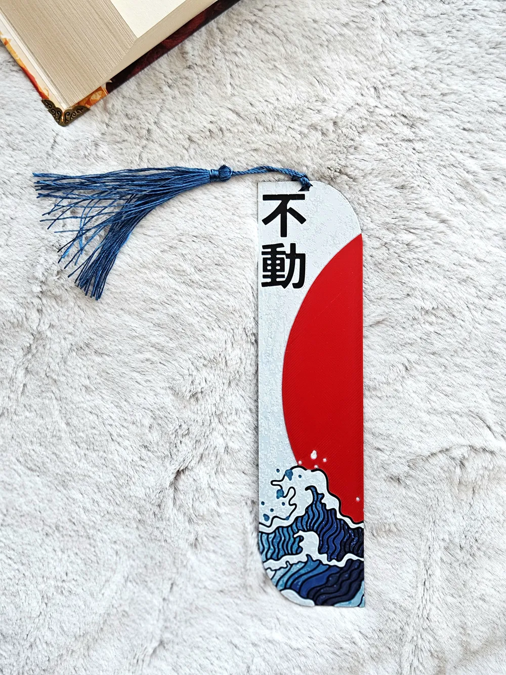 "Unshakable" - Japanese Wave Bookmark - Free 3D Print Model - MakerWorld