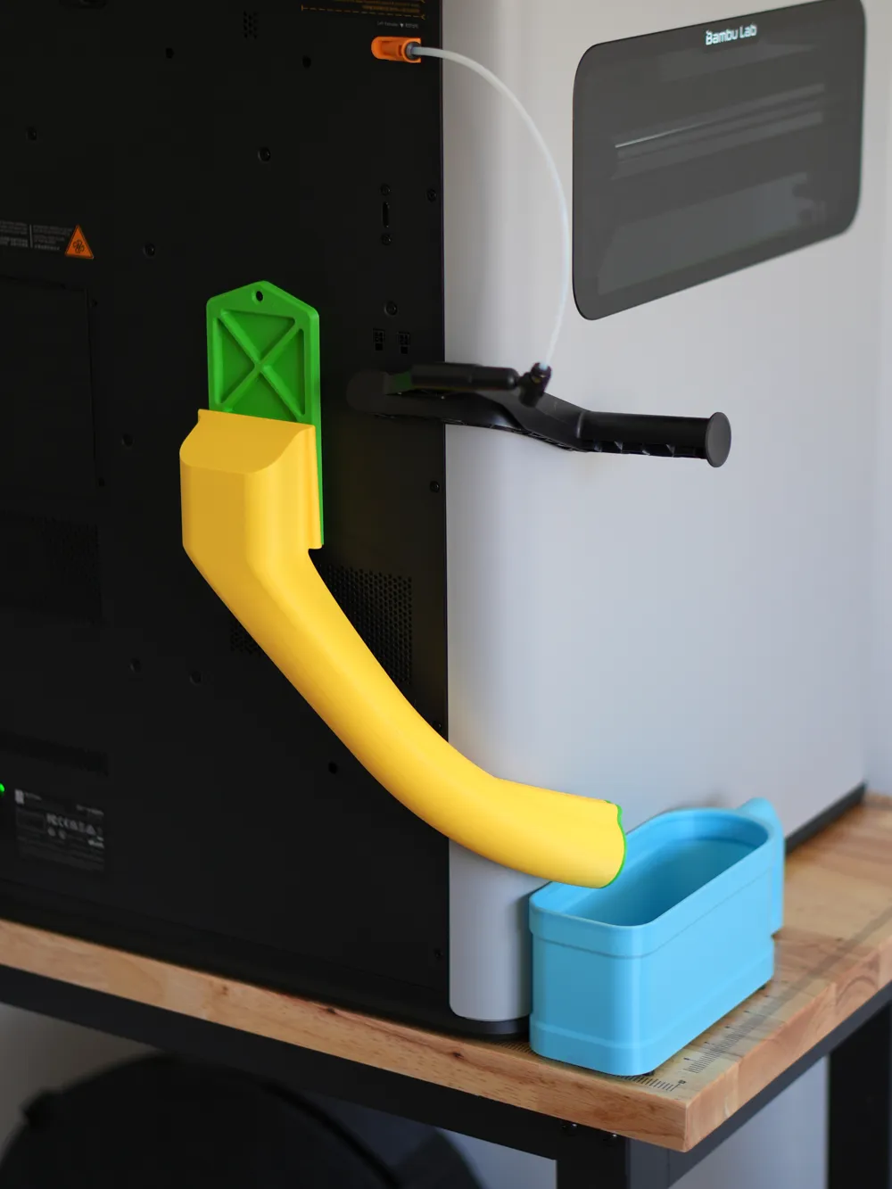 Banana Chute - Enclosed H2D/H2S Poop Chute - Free 3D Print Model ...