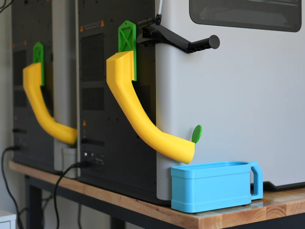 Banana Chute - Enclosed H2D/H2S Poop Chute - Free 3D Print Model ...