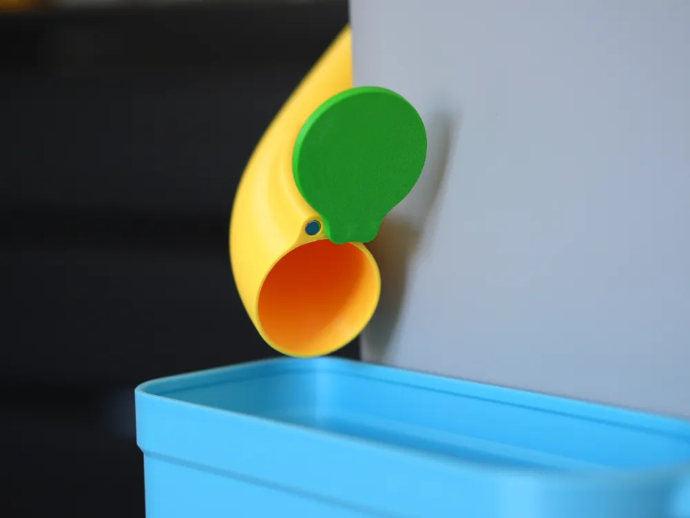 Banana Chute - Enclosed H2D/H2S Poop Chute - Free 3D Print Model ...