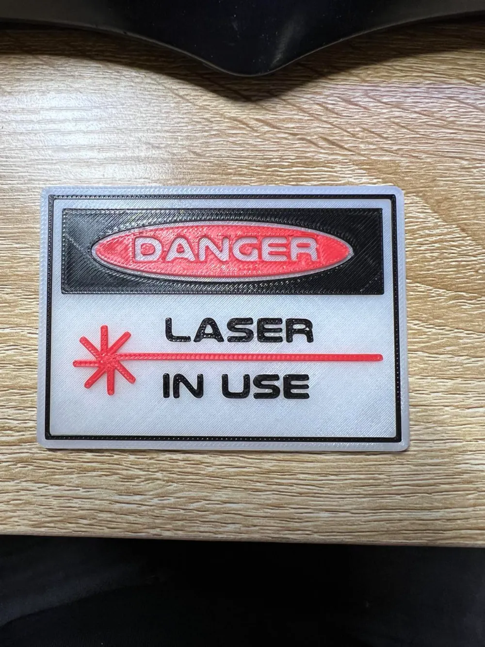 Sign - DANGER Laser in use by Xsblack3D - MakerWorld