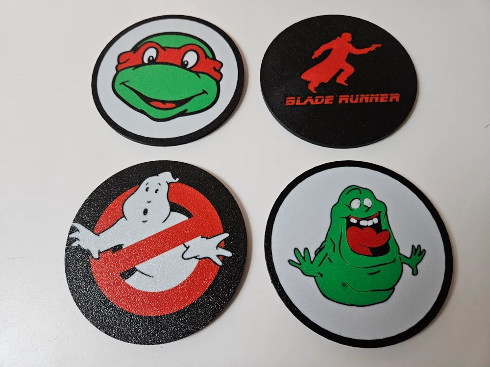 Ghostbusters Coaster by Derek MakerWorld: Download Free 3D Models