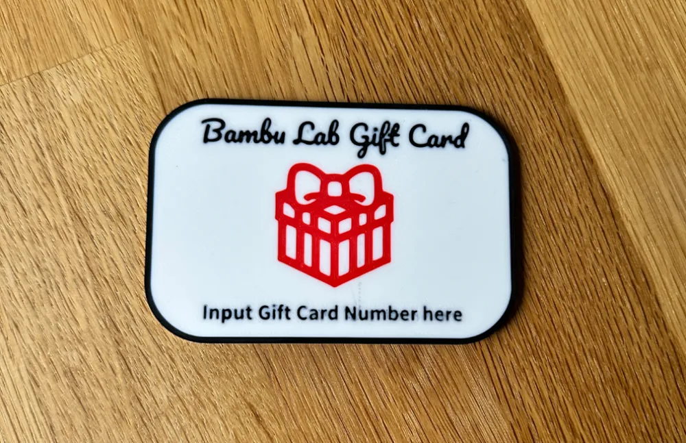 Bambu Lab Gift Card by HAL2001 - MakerWorld