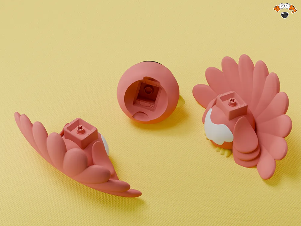 Cute Turkey Clicker - Fidget Thanksgiving Toy - Free 3D Print Model ...